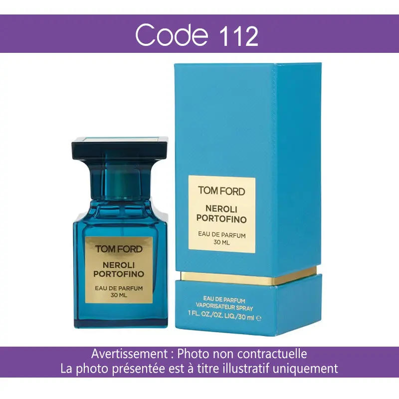 Parfum Chogan Luxury Unisexe Inspiré de Néroli Portofino par Tom Ford - 112