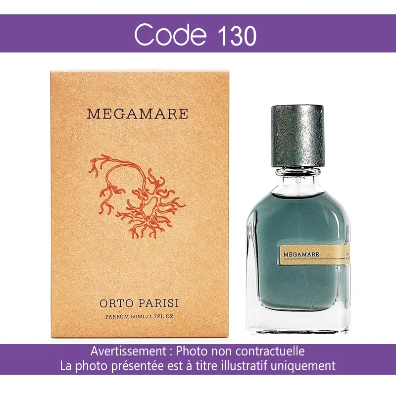 Parfum Chogan Luxury Unisexe Inspiré de Megamare par Orto Parisi - 130